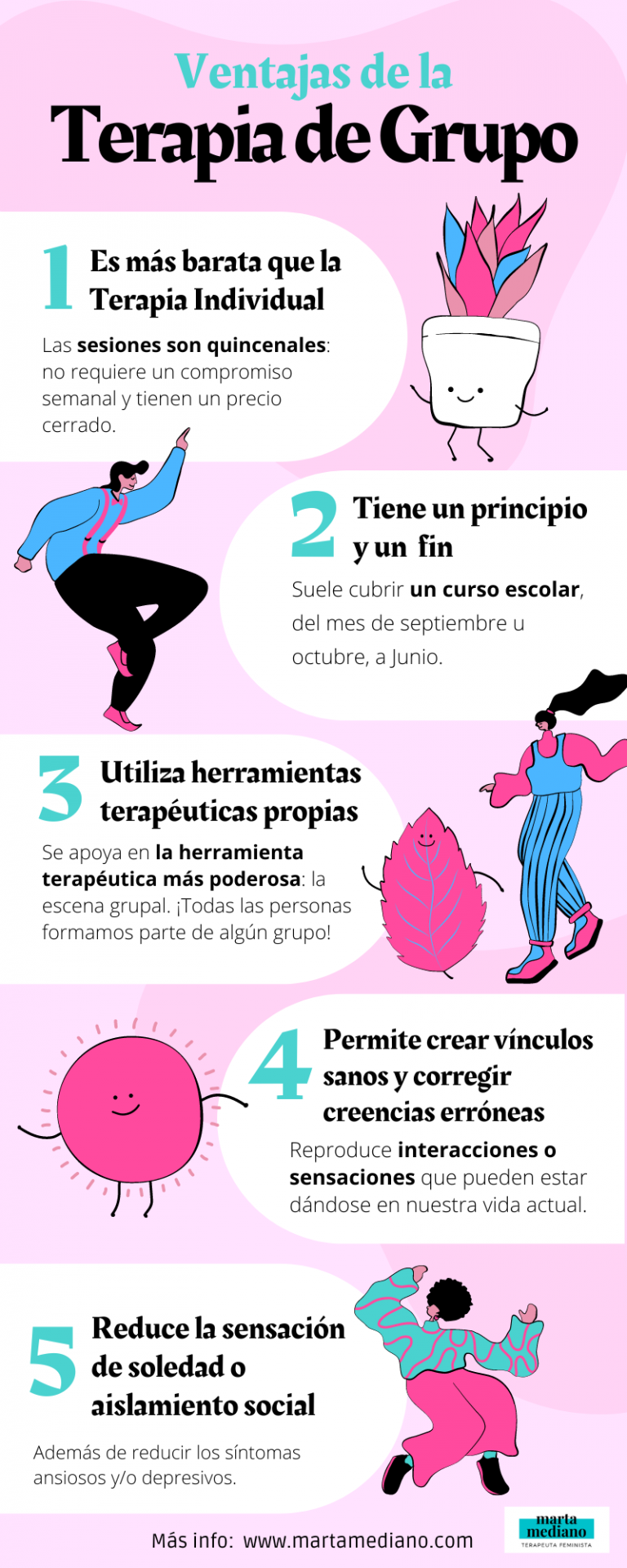 Estas son las ventajas que encontrarás si haces Terapia de Grupo
